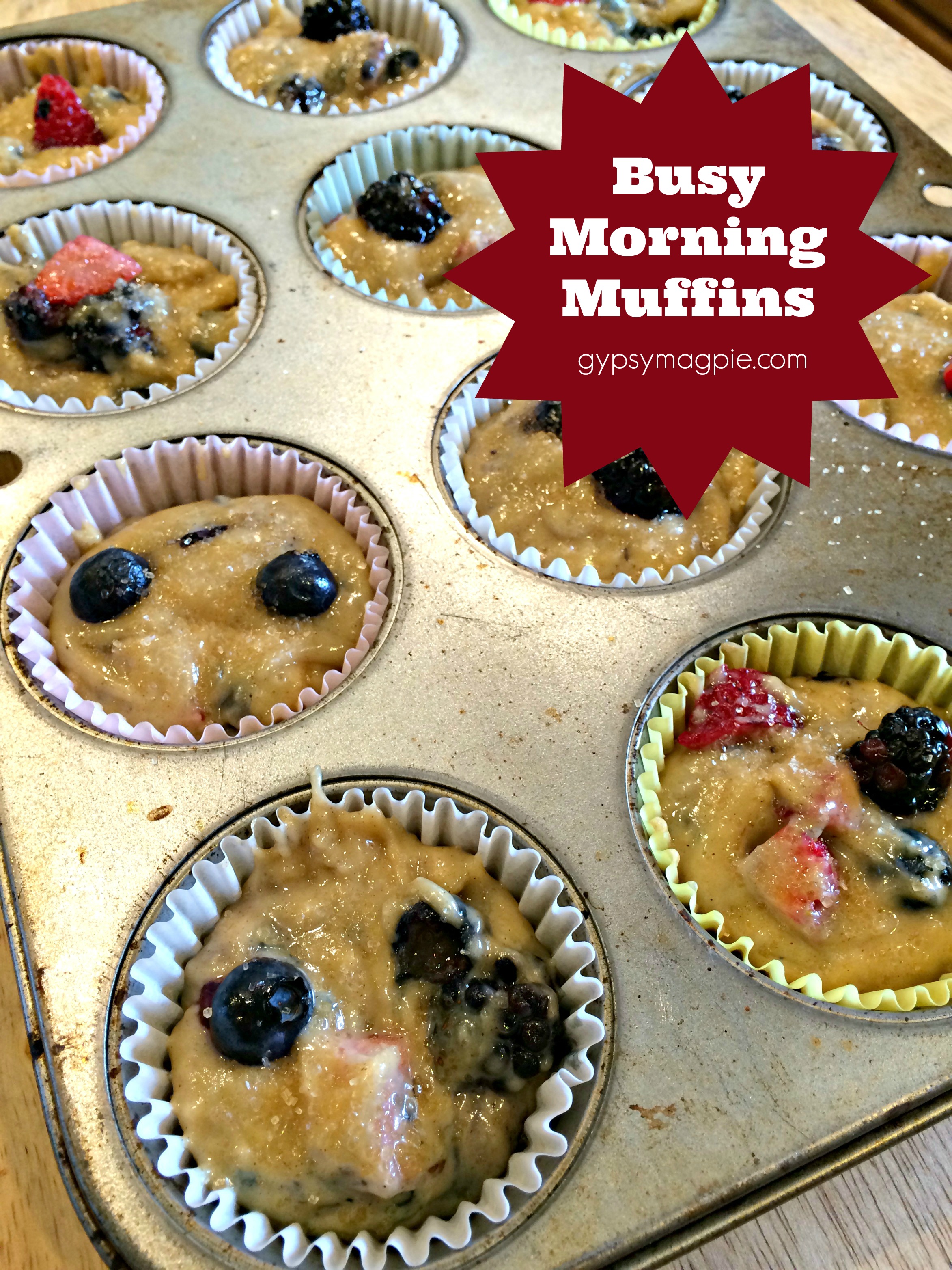 Busy Morning Muffins | Gypsy Magpie