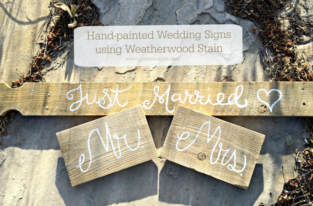 Hand-painted Wedding Signs | Gypsy Magpie