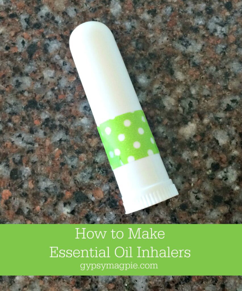 How to Make Essential Oil Inhalers | Gypsy Magpie