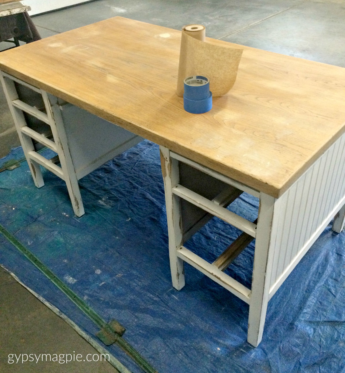 Simply White Banker's Desk - Gypsy MagpieGypsy Magpie