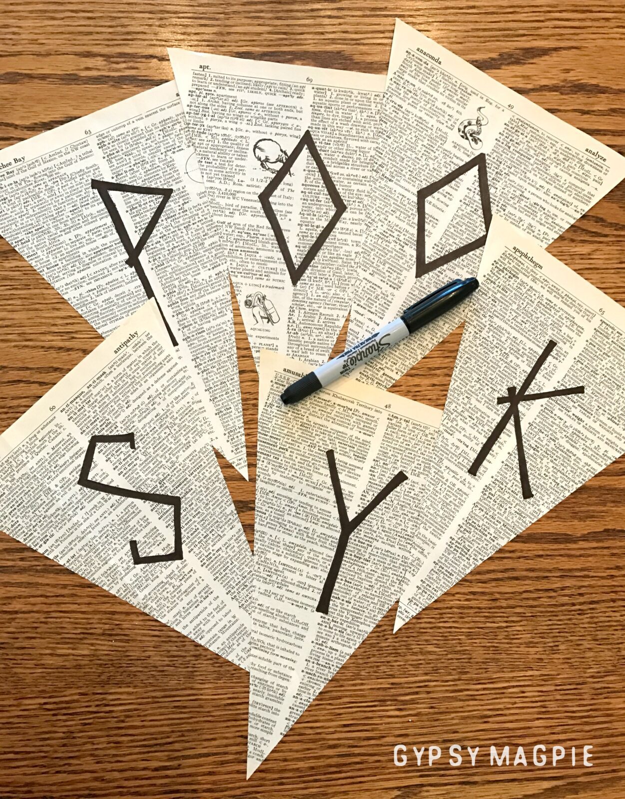 Simple Paper Pennant Banner DIY | Gypsy Magpie