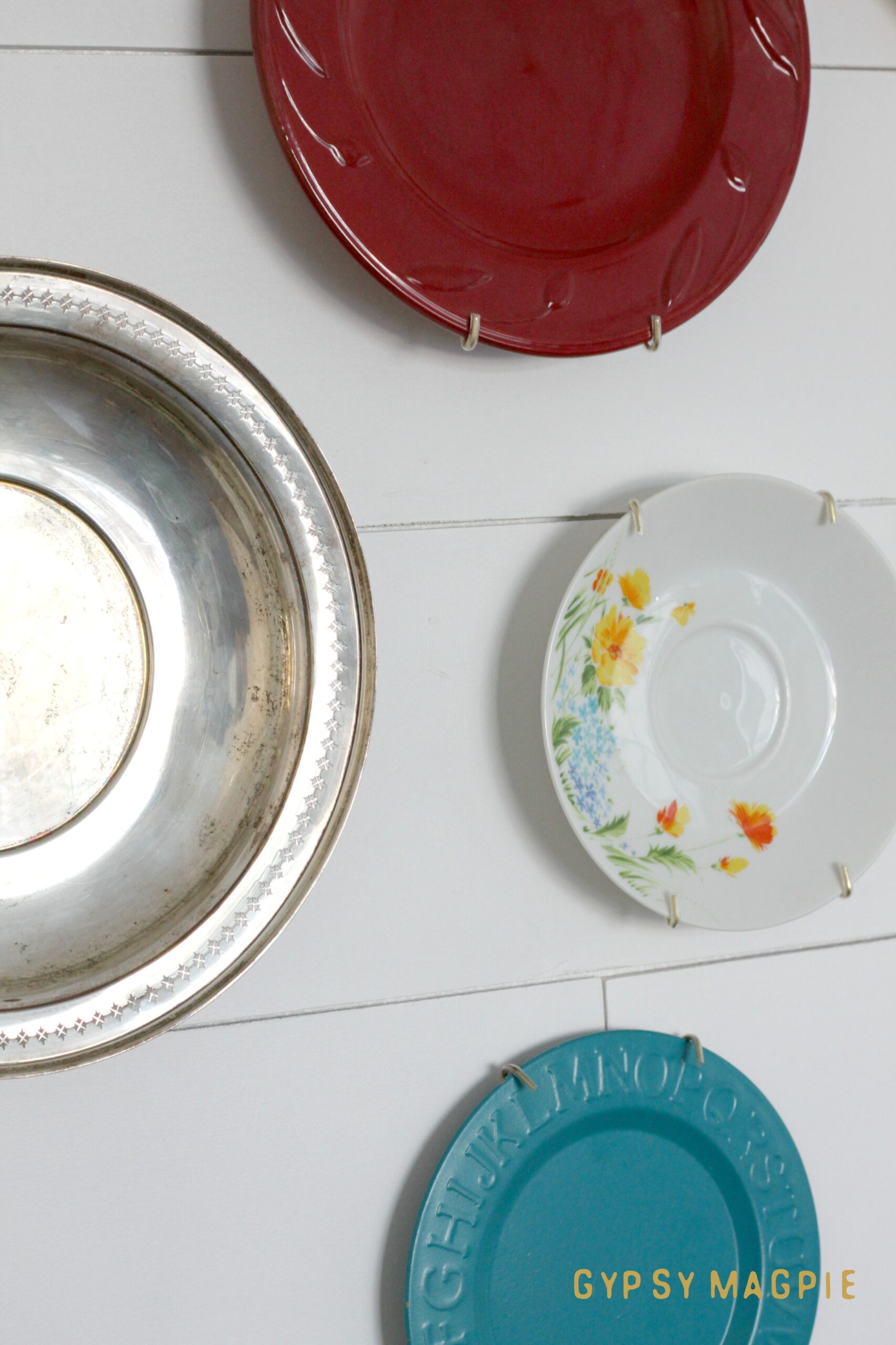Fun & Eclectic Family History Plate Wall | Gypsy Magpie