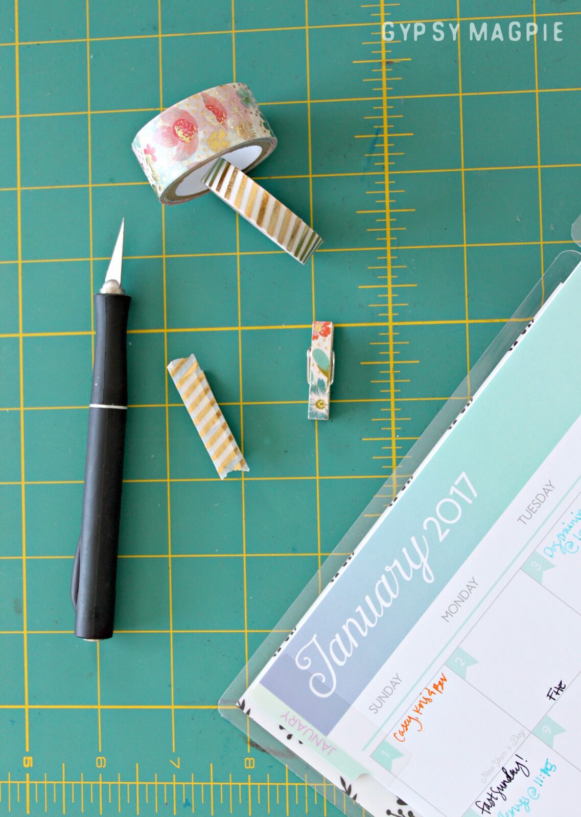 5 Minute Washi Tape Bookmark | Gypsy Magpie