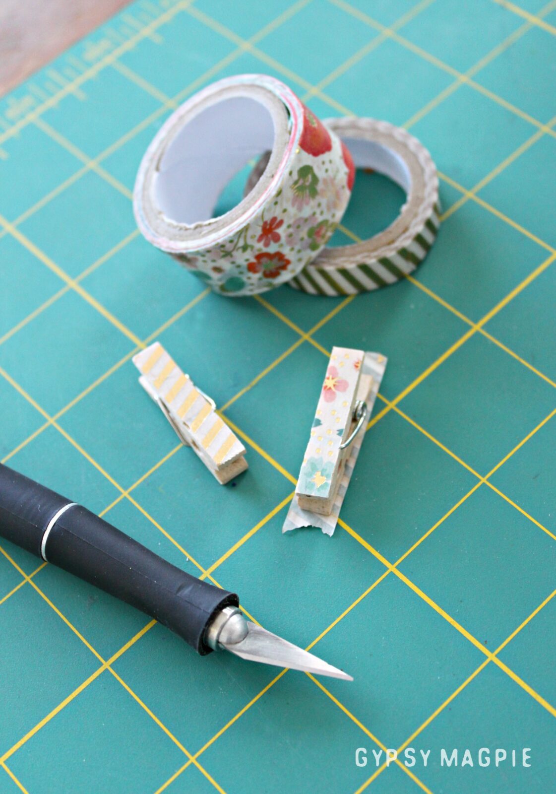 5 Minute Washi Tape Bookmark | Gypsy Magpie