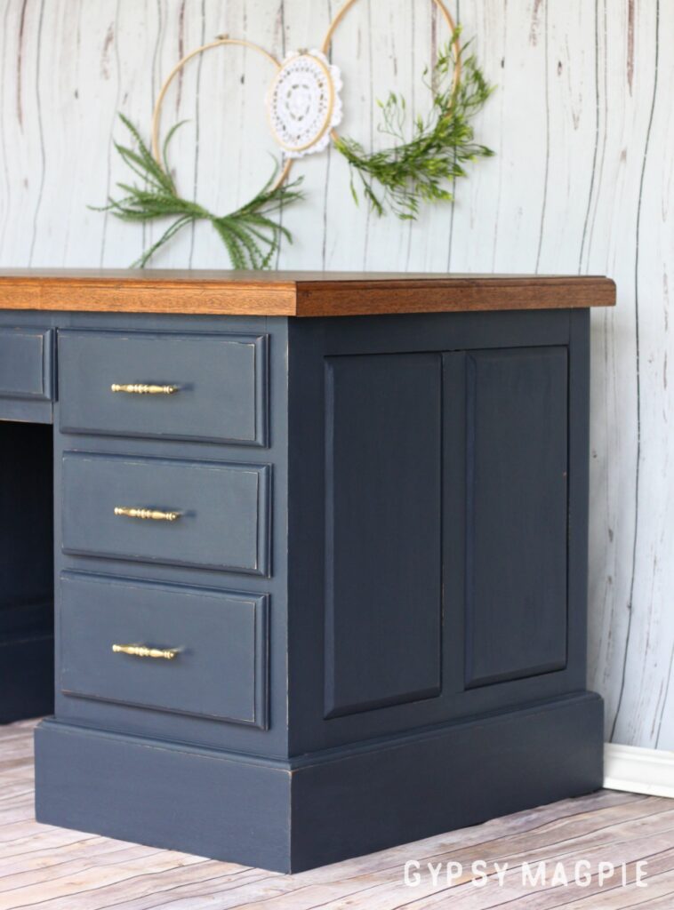 Navy Blue Shop Class Desk - Gypsy Magpie