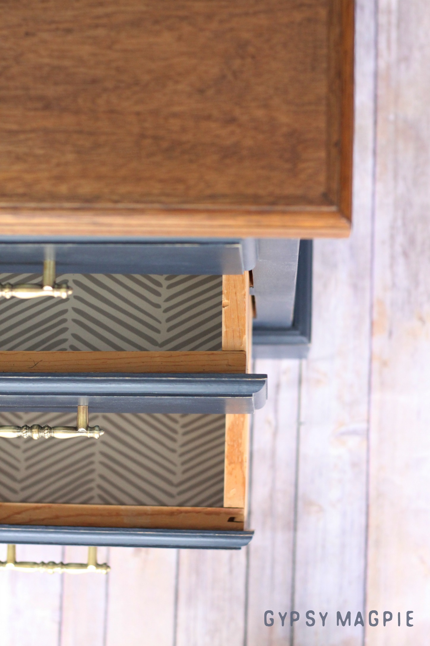 Navy Blue Shop Class Desk - Gypsy Magpie