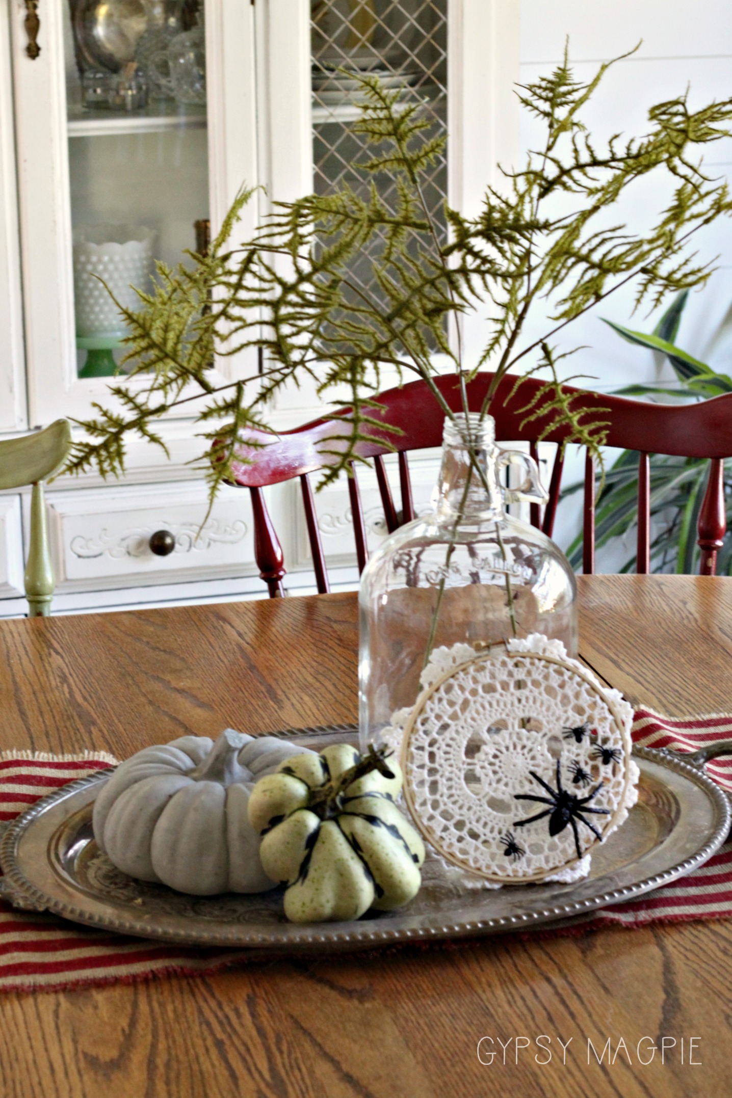 Farmhouse Halloween Spider Web Doily | Gypsy Magpie