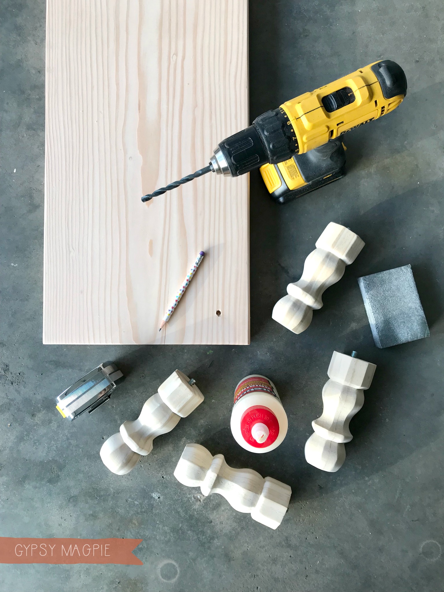 DIY Farmhouse Bed Tray | Gypsy Magpie