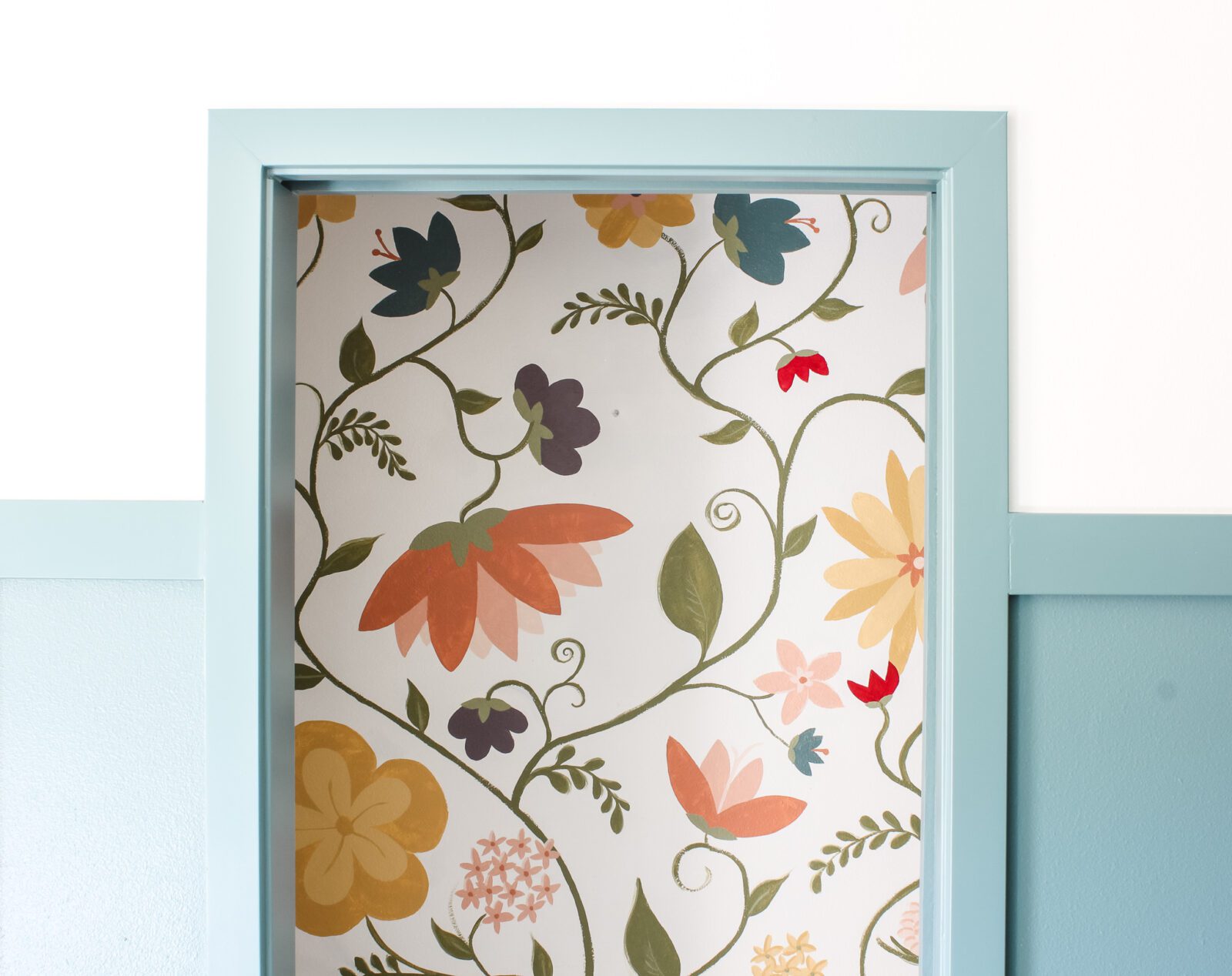 Hand Painted Floral Wall Mural | Gypsy Magpie