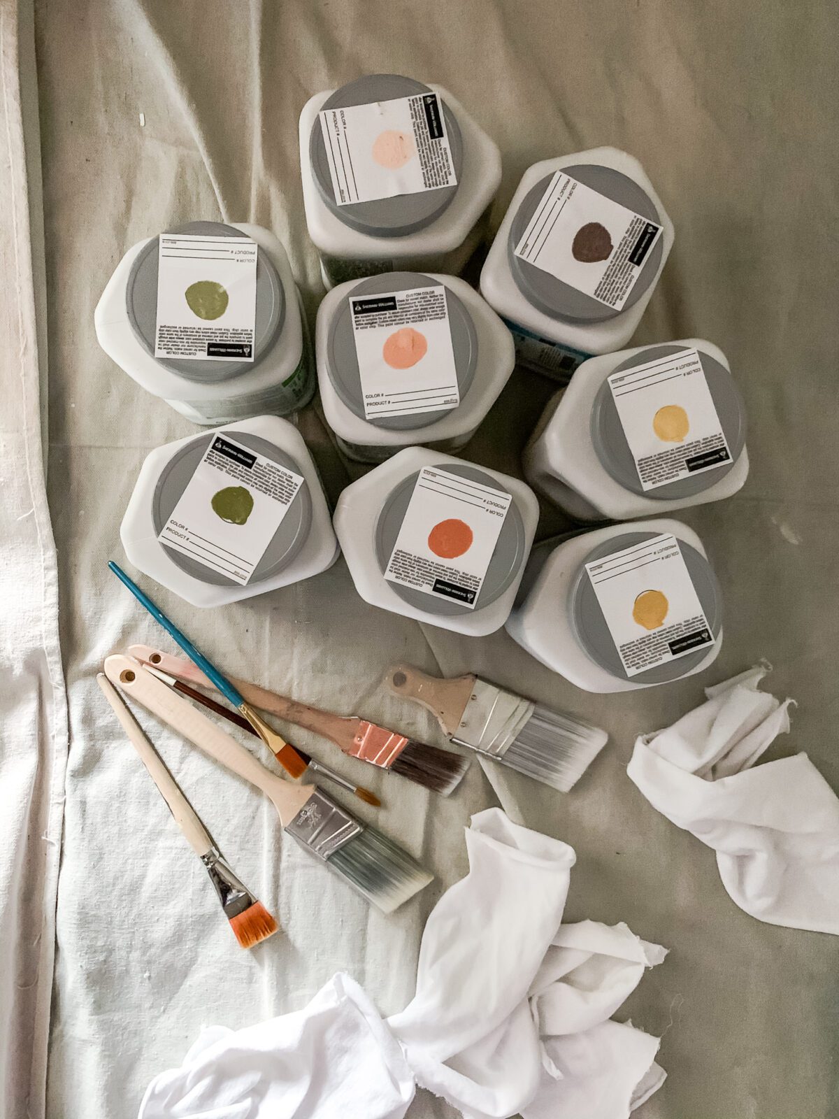 Hand Painted Floral Wall Mural | Gypsy Magpie