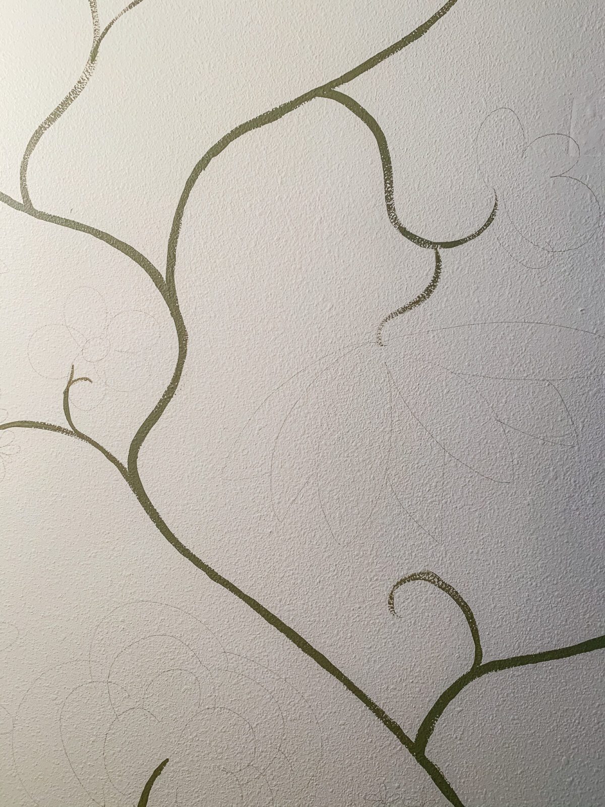 Hand Painted Floral Wall Mural | Gypsy Magpie